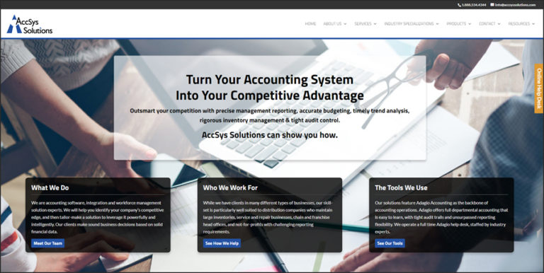AccSys Solutions Has A New Website: Here's What You'll Find